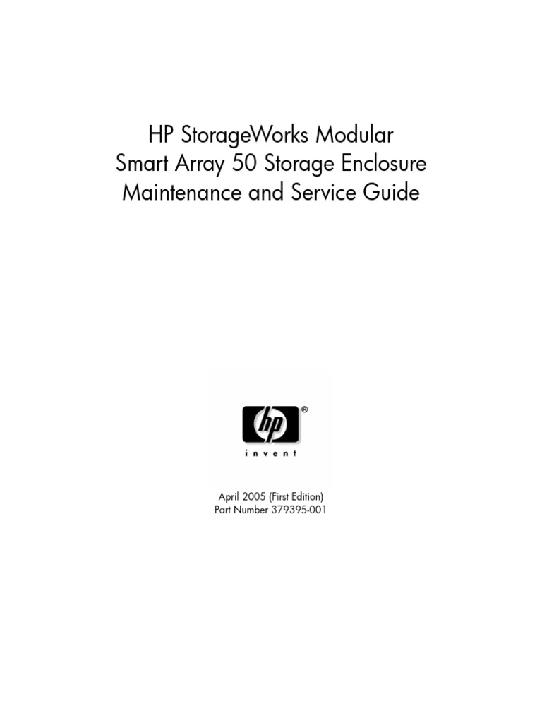 HP MSA50 - Service Manual | PDF | Hard Disk Drive | Computer Data Storage