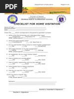 Home Visitation Form | PDF