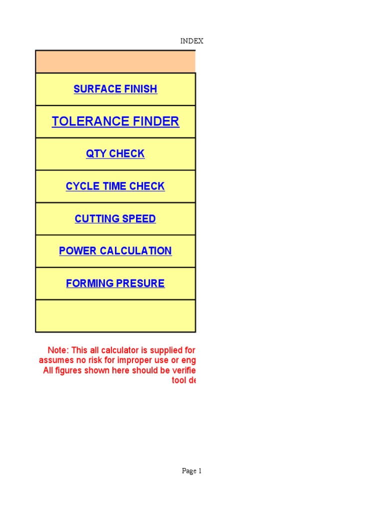 BASIC ENGINEERING CALCULATIONS Technical Specifications & Analysis