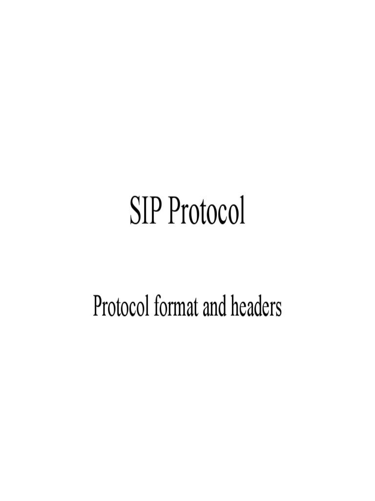 SIP Header MSG Format | Download Free PDF | Session Initiation Protocol ...