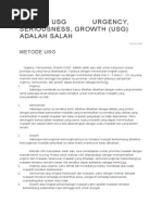 Analisis Masalah Metode USG | PDF