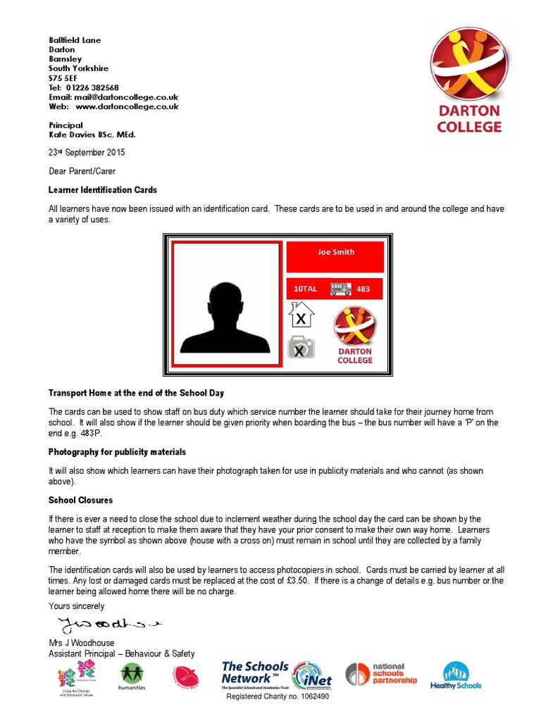 ID Card Letter 2015 | PDF