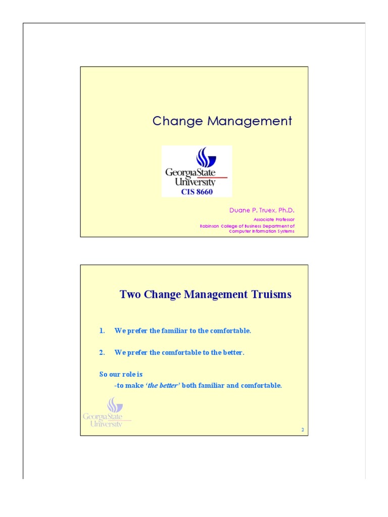 Change Management Overview and Strategies | PDF | Career & Growth