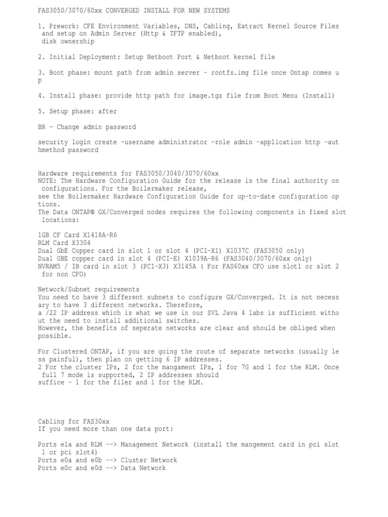 BR Converged Install | PDF | Booting | Computer Network