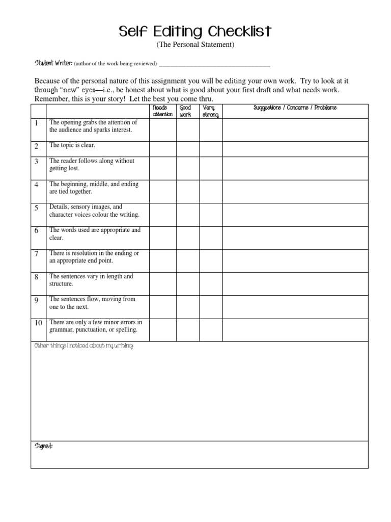 Selfedit | PDF