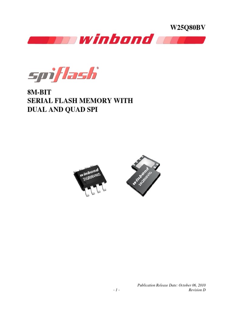 Winbond Data Sheet | PDF | Flash Memory | Input/Output