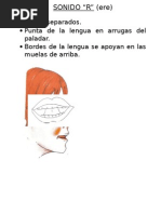 Ejercicios para Articulacion Del Fonema R | PDF | Sonido | Respiración