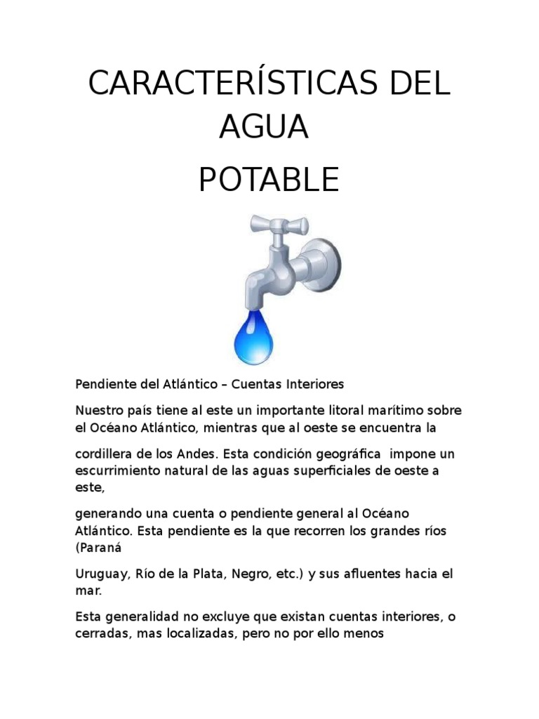 Características Del Agua | PDF | Agua | Química