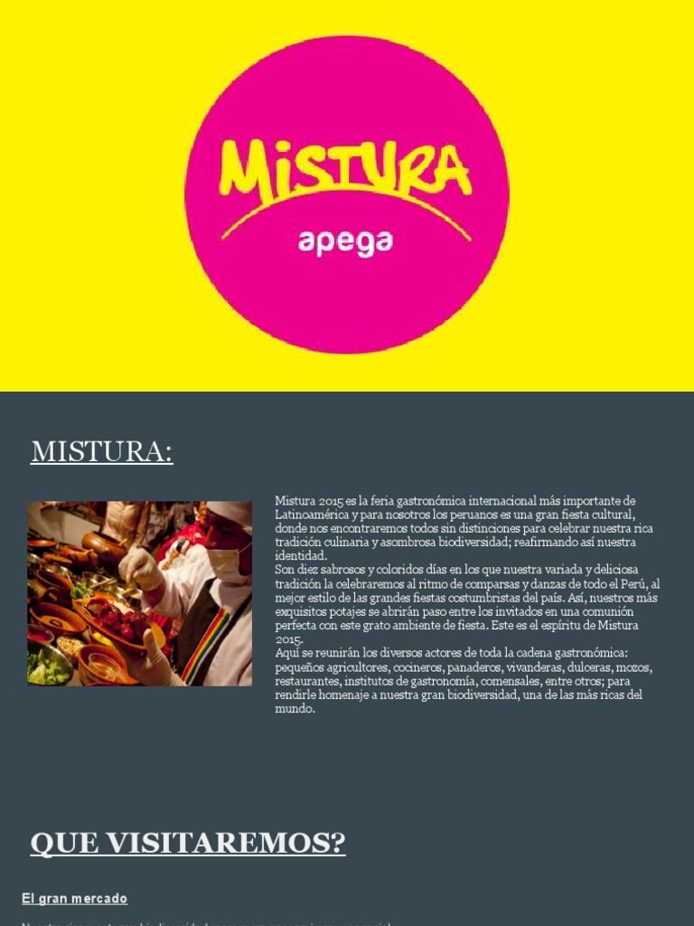 Mistura 2015 | PDF | Panes | Gastronomía