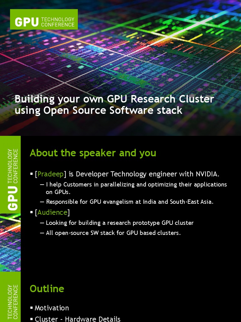 S3516 Build Your Own GPU Research Cluster | PDF | Computer Cluster ...