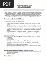 Myp Lesson Plan Template | PDF | Lesson Plan | Applied Psychology