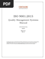 ISO-9001-2015-quality Manual-Template-Sample PDF | PDF | Competence (Human Resources) | Quality ...