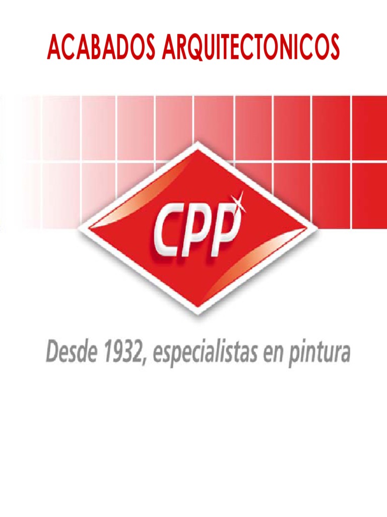 Acabados Pinturas CPP | PDF