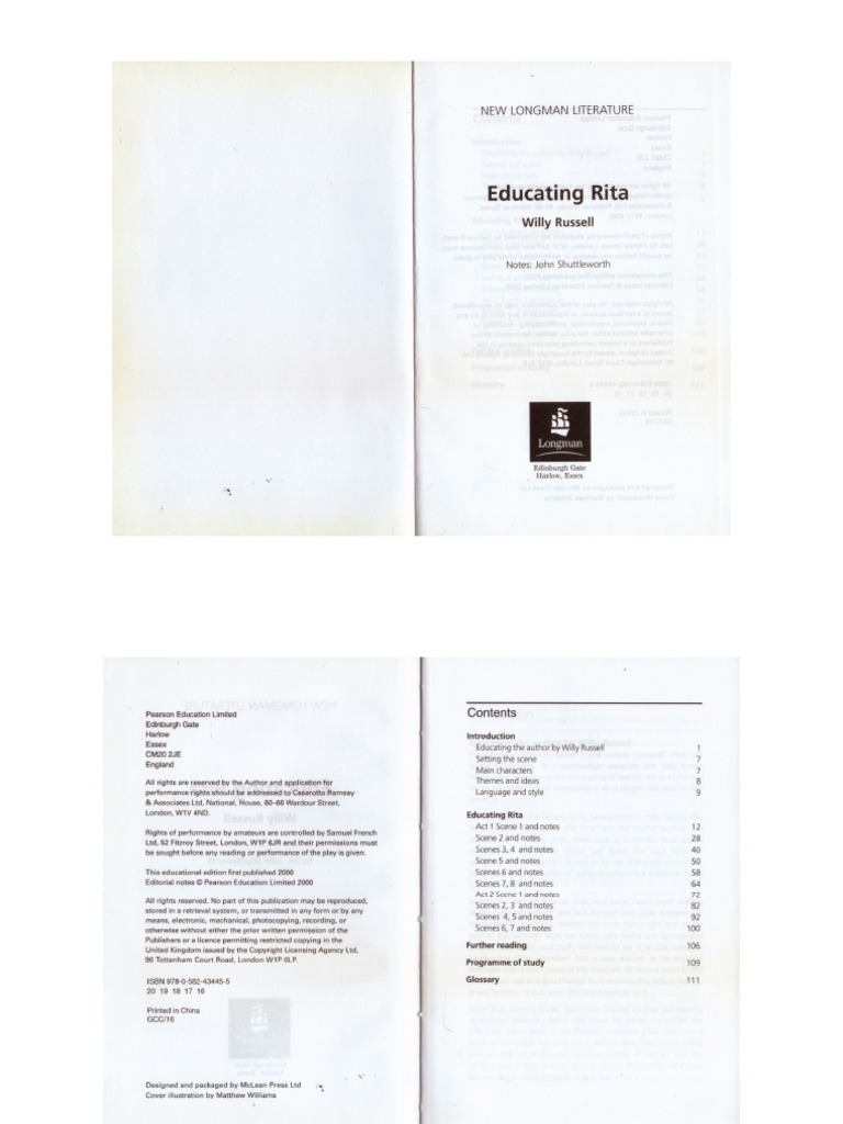 Educating Rita - William Russell | PDF | Entertainment (General) | Theatre