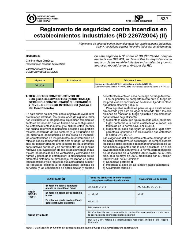 Anexo 2 - RSCIEI | PDF | Techo | Protección contra incendios