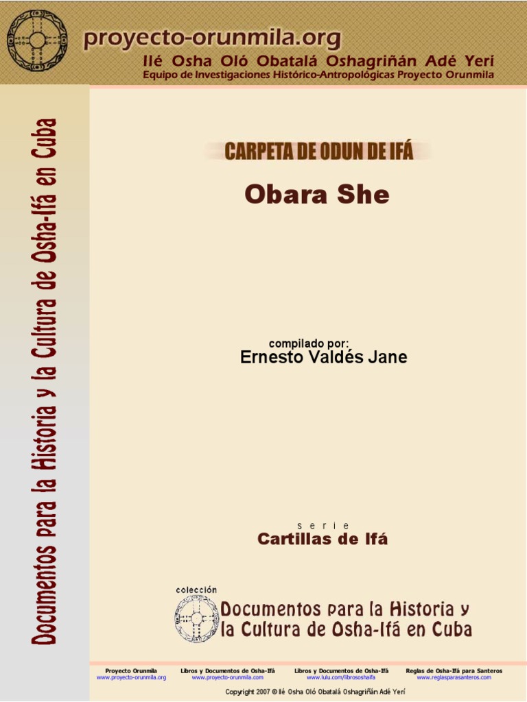Obara She | PDF | Santeria | Religión étnica