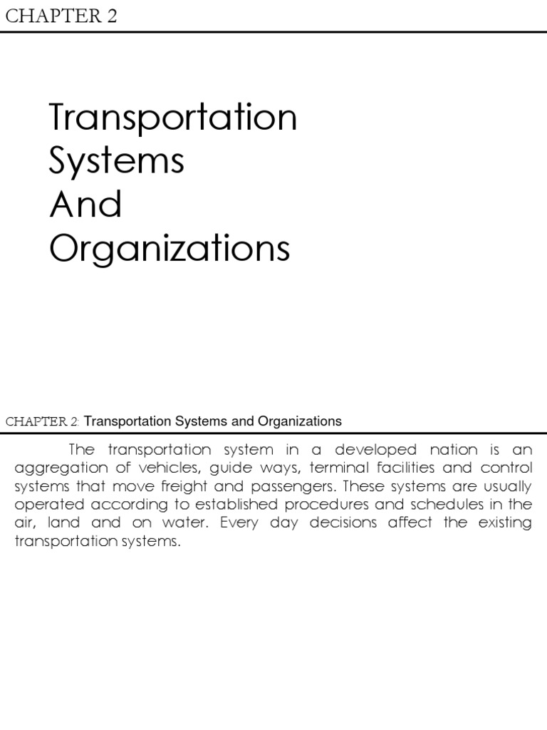Transpo Handout 1 | PDF | Transport | Public Transport