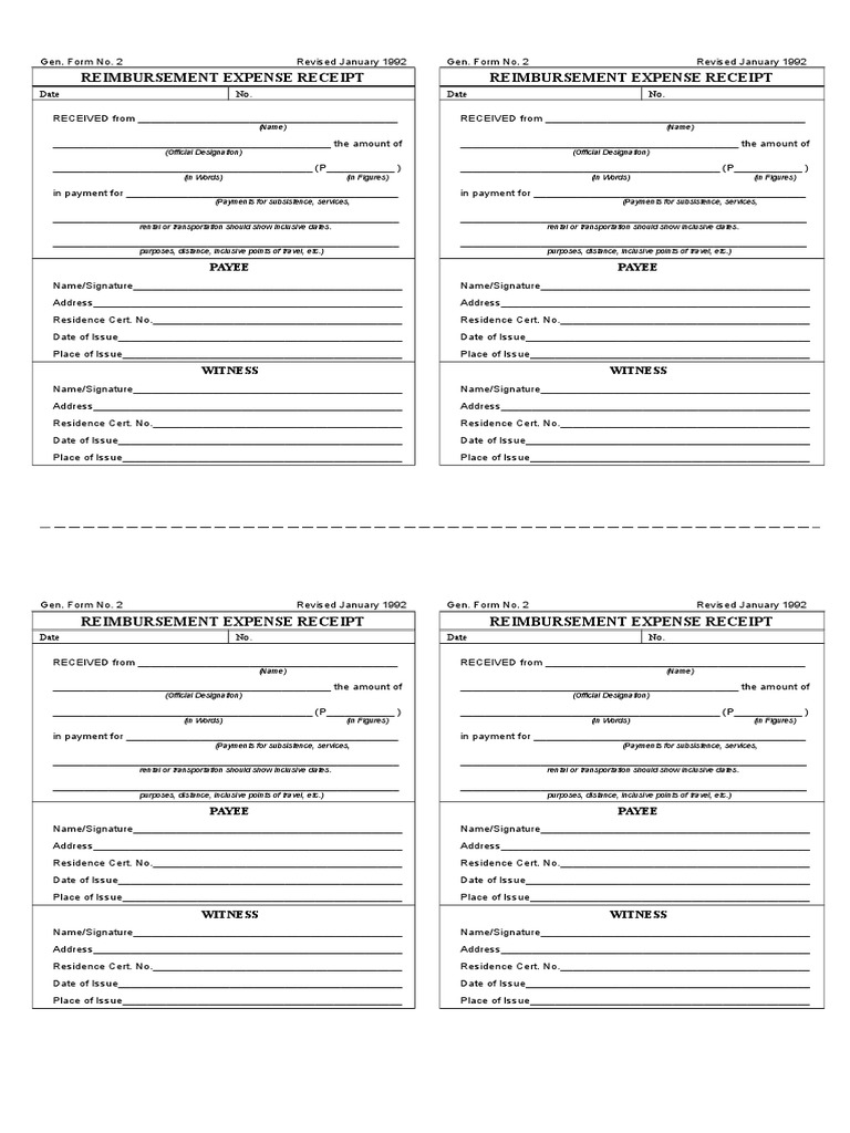 RER Form | PDF