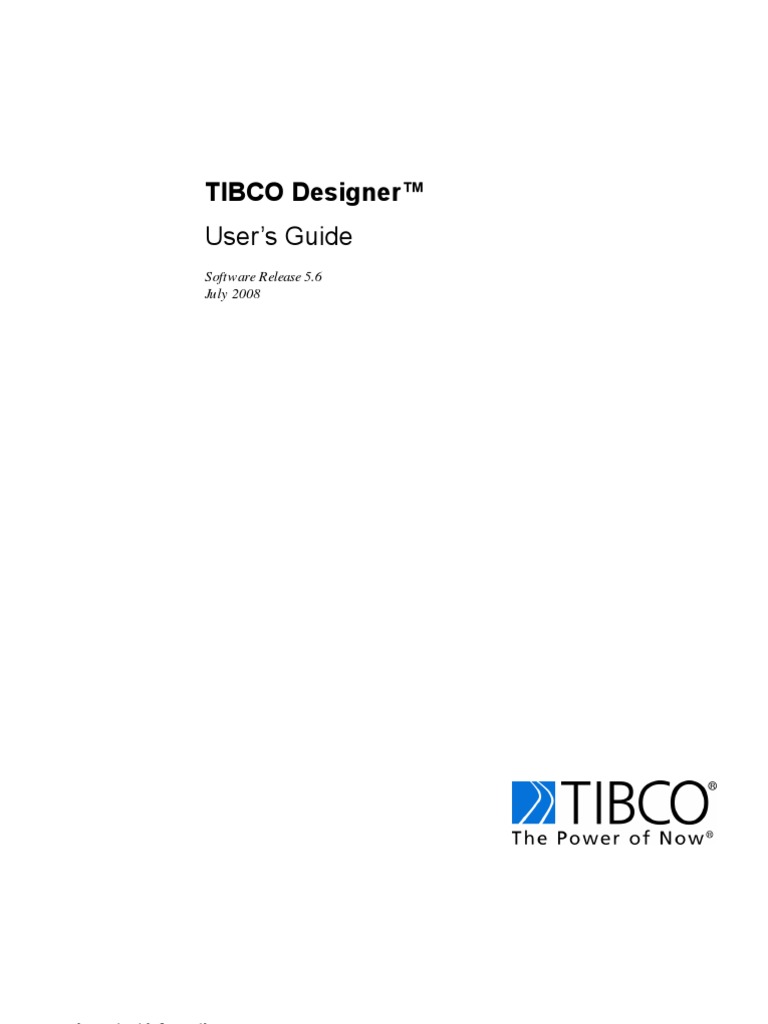 Tibco Designer User Guide Pdf Parameter Computer Programming Documentation