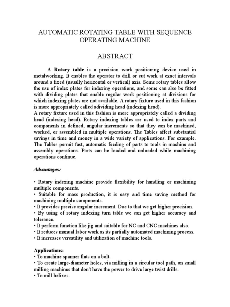 14.automatic Rotating Table With Sequence Operating Machine | Download ...