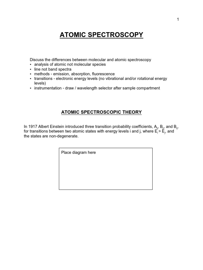(3.) Atomic Spectrometry | PDF | Spectroscopy | Emission Spectrum