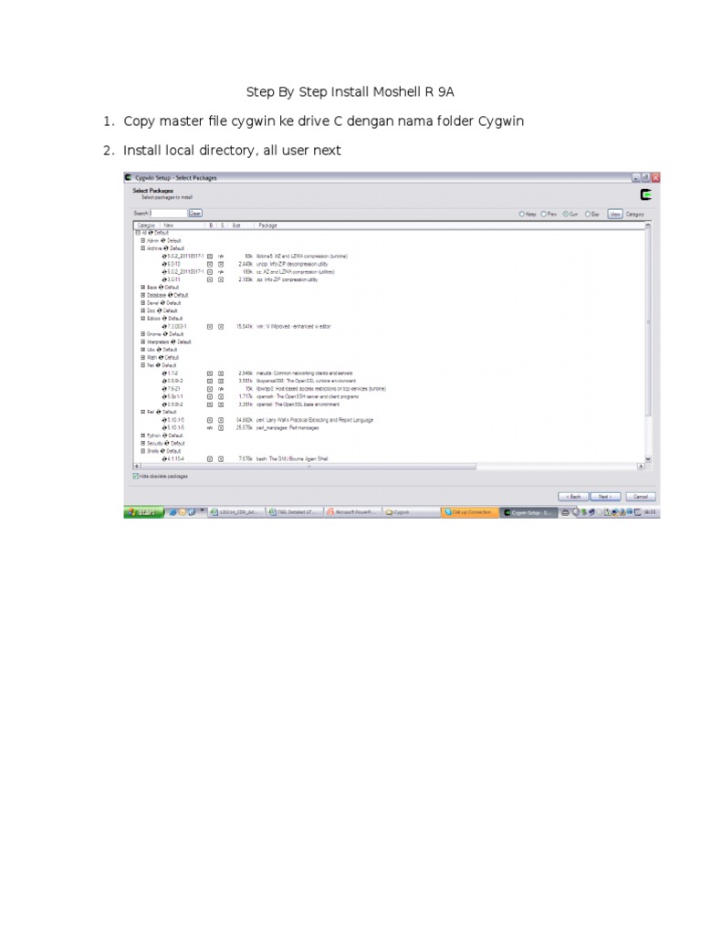 Step by Step - Install - Moshell New | PDF