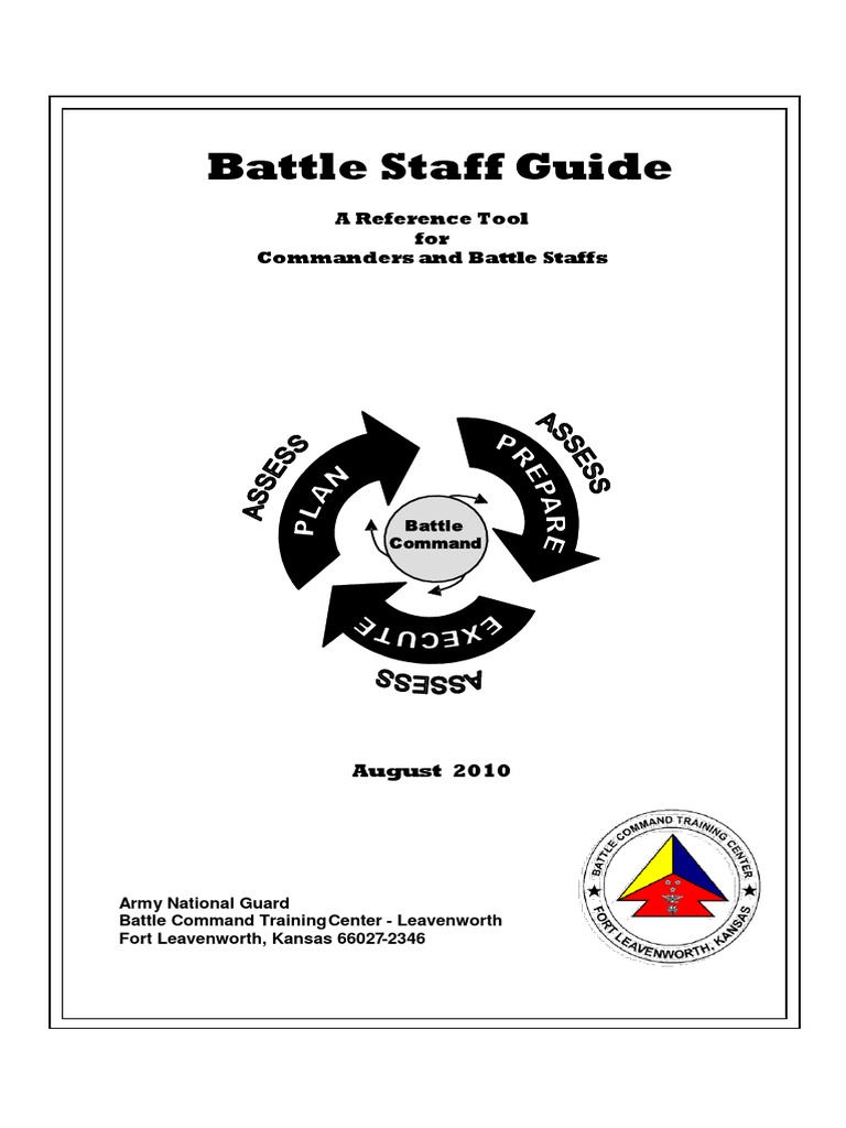 Battle Staff Guide_Aug2010 | Staff (Military) | Military