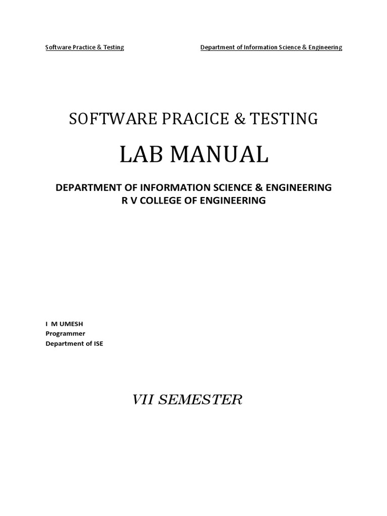 Software Testing Lab Manual | PDF | Selenium (Software) | Use Case