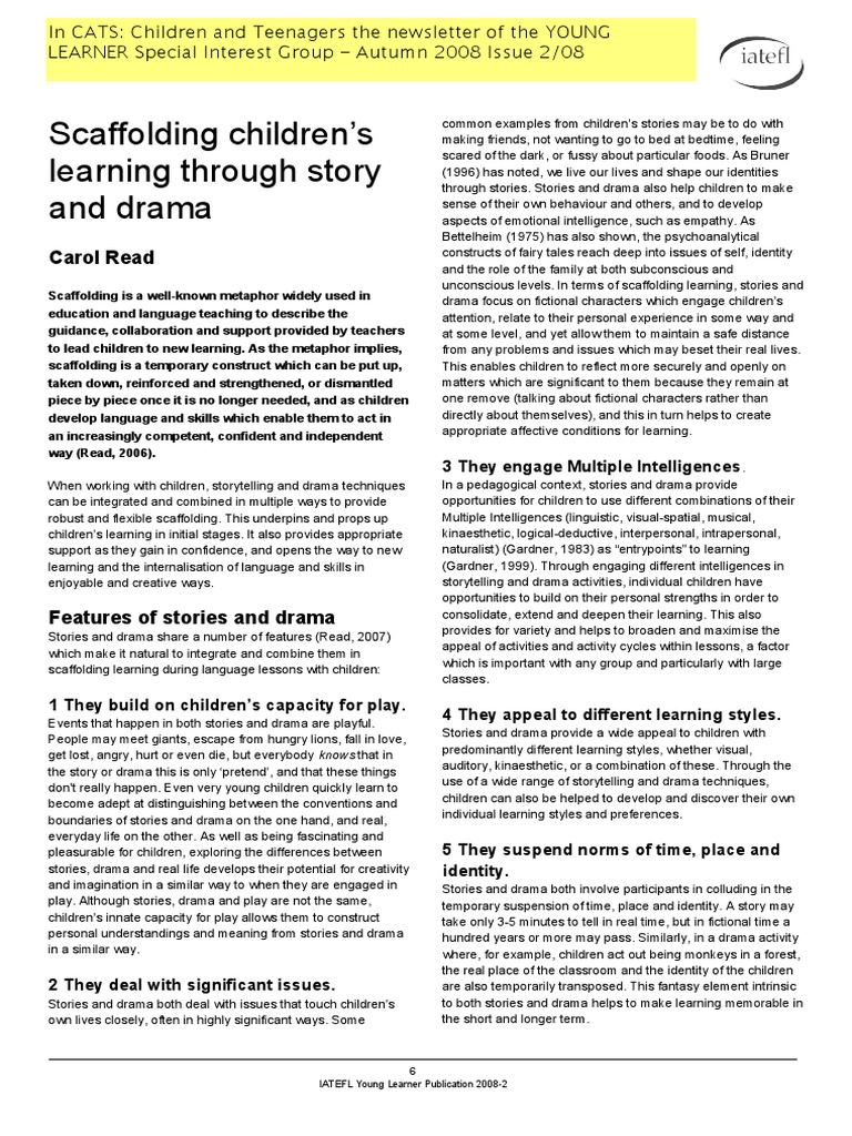 Scaffolding Learning with Story and Drama | PDF | Storytelling | Learning