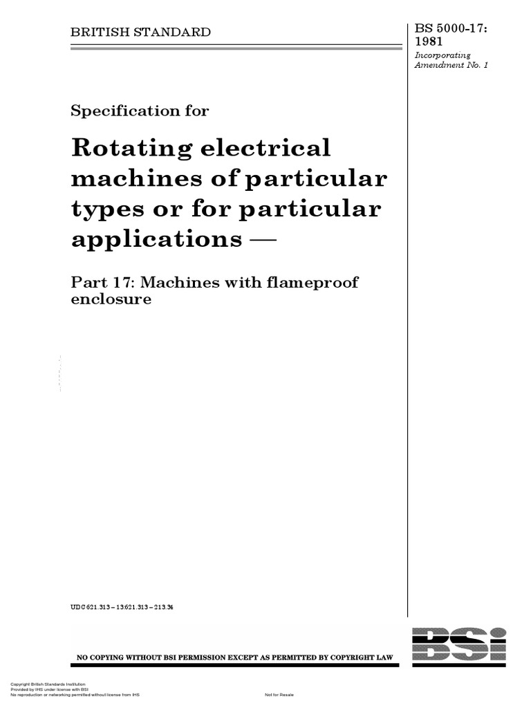 BS 5000-17 | PDF | Professional Certification | Standardization