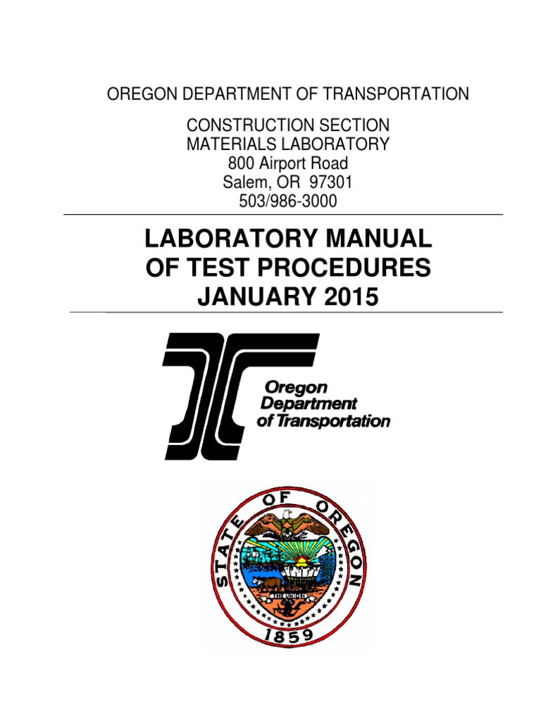 Odot Procedure Oregon | PDF | Construction Aggregate | Asphalt