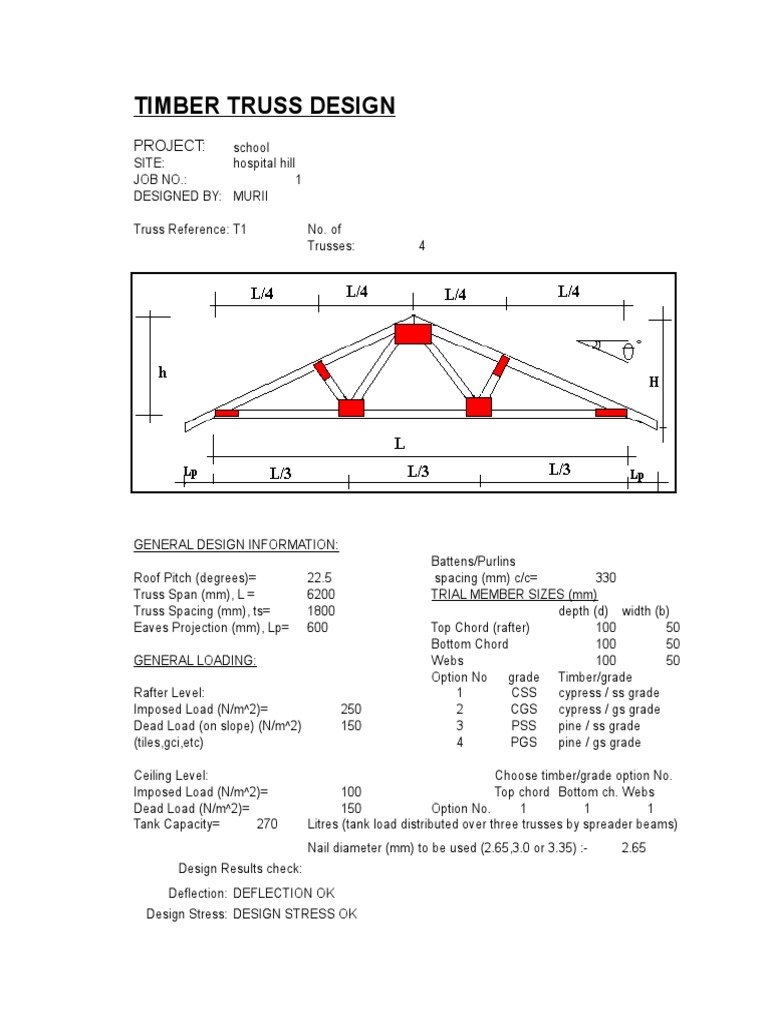 Truss Design | PDF | Bending | Truss