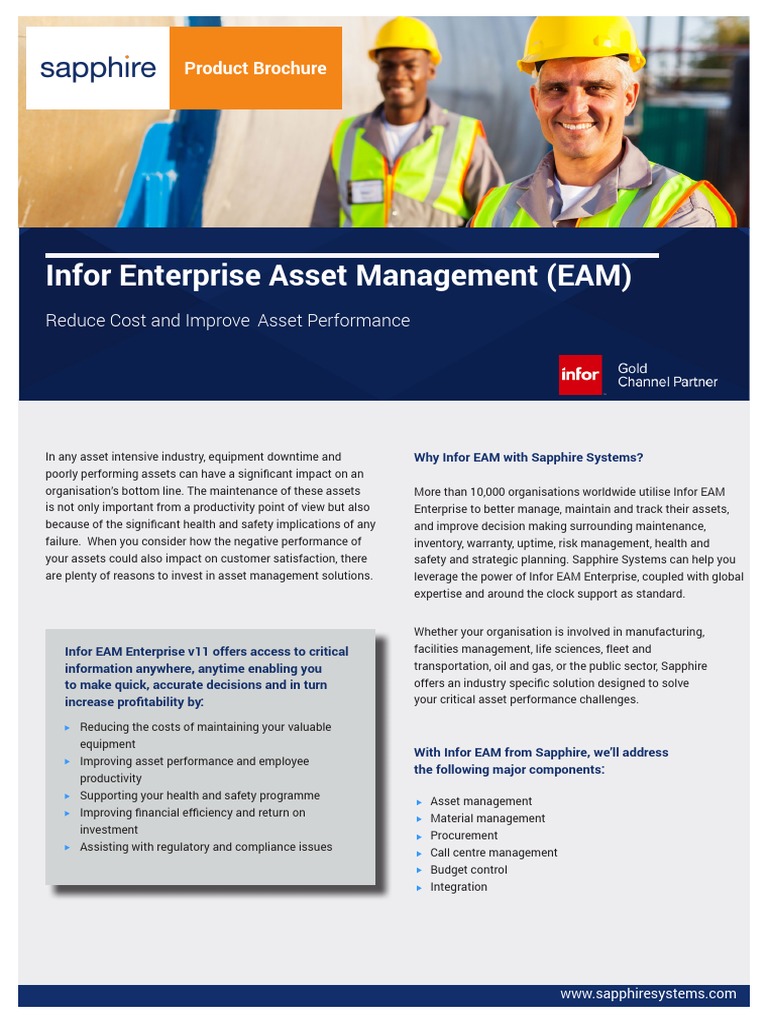 Infor EAM Brochure | PDF | Reliability Engineering | Automation