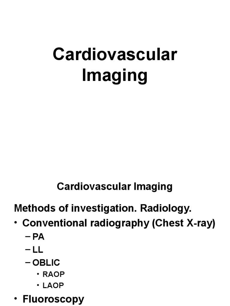 Cardiac Imaging | PDF | Congenital Heart Defect | Heart
