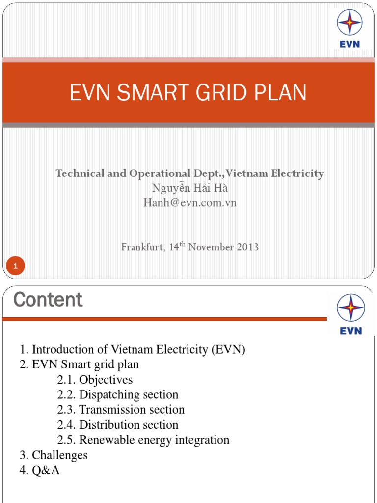 EVN Smart Grid Plan | PDF | Electrical Grid | Smart Grid