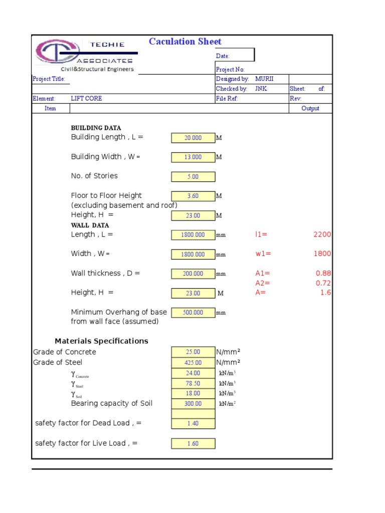 Lift Core | PDF | Bending | Engineering