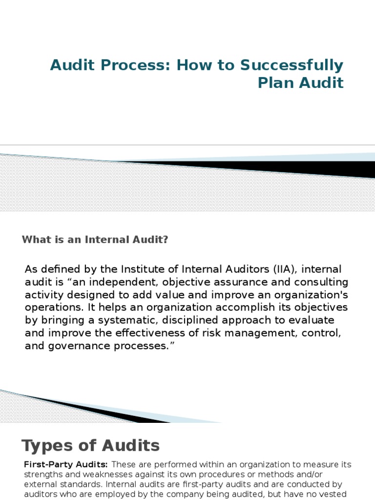 Audit ProcessAudit Process: How To Successfully Plan Audit | PDF ...