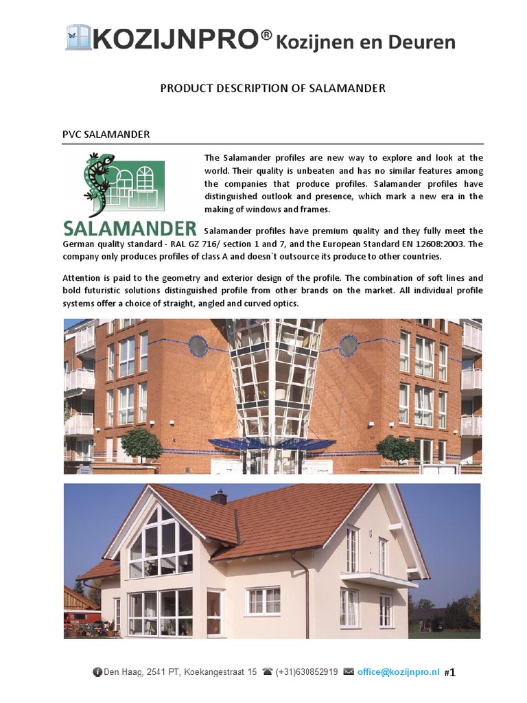 PVC Salamander en | PDF | Door | Window