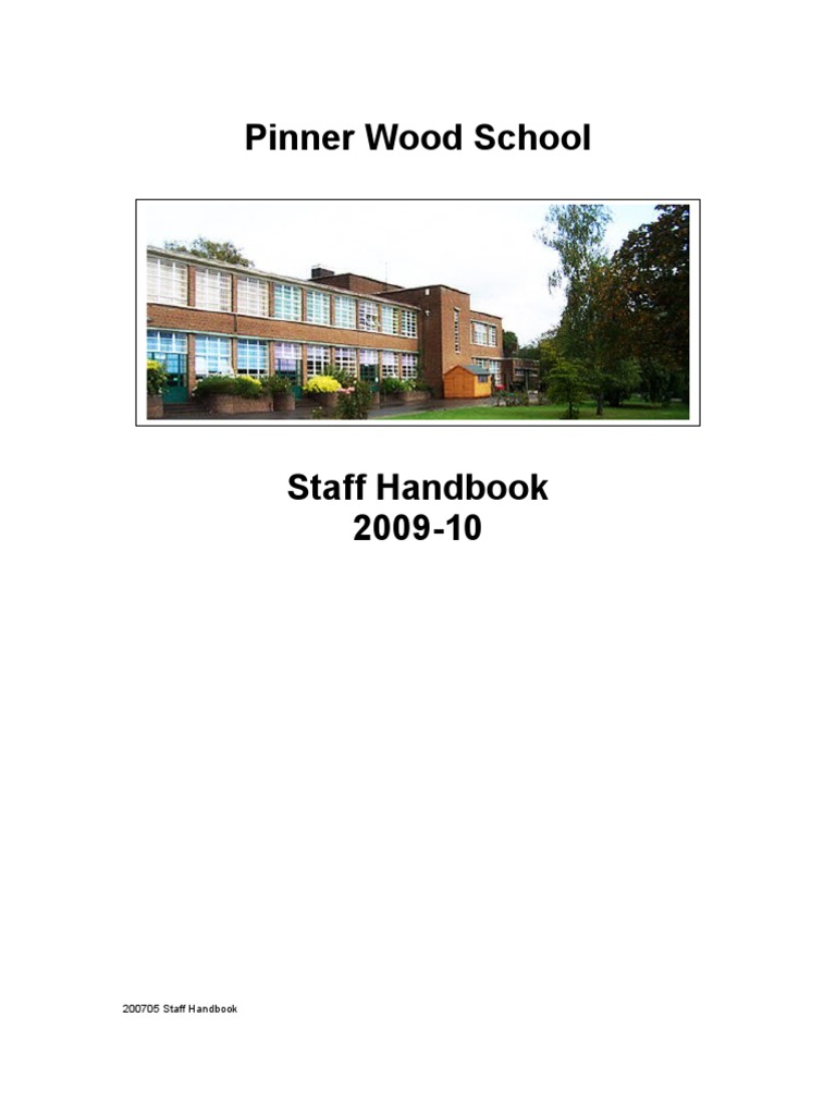 Pinner Wood Staff Handbook 2009-10 | Download Free PDF | Child Abuse ...