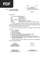 Contoh Surat Permohonan SK Tugas Belajar | PDF