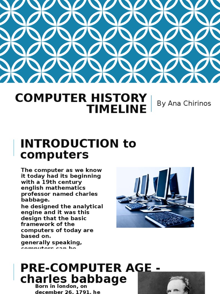 Computer History Timeline PPTX 1 | PDF | Integrated Circuit | Computer ...