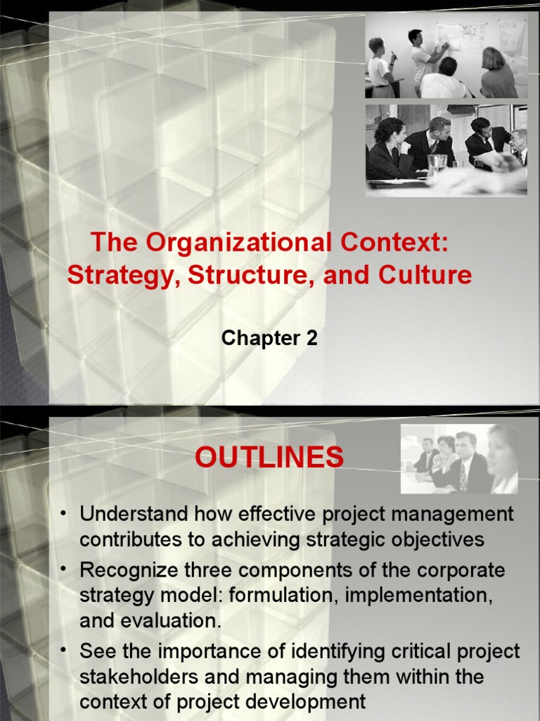 WEEK 2-The Organization Context Strategy, Structure and Culture | PDF ...