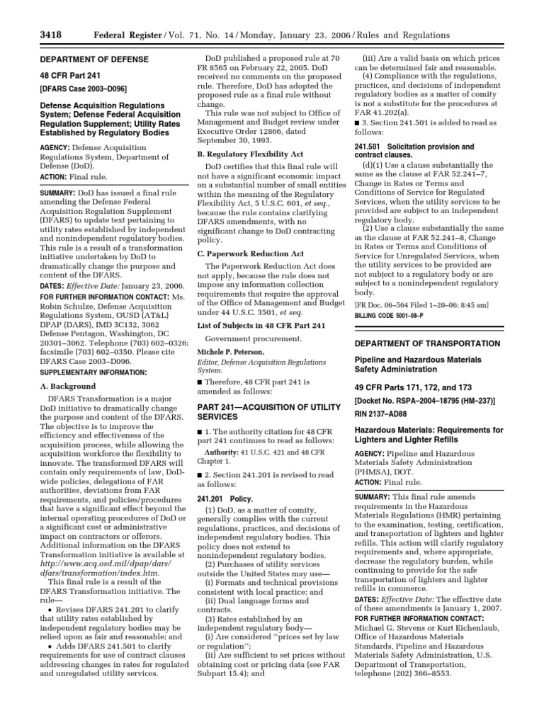 Rule: Hazardous Materials: Lighters and Lighter Refills Requirements ...