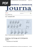 Cold Room Calculator | PDF | Refrigeration | Electric Power