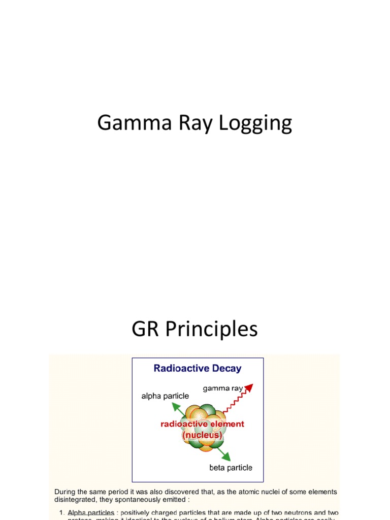 The Unique Art of Gamma Log | PDF | Gamma Ray | Electron