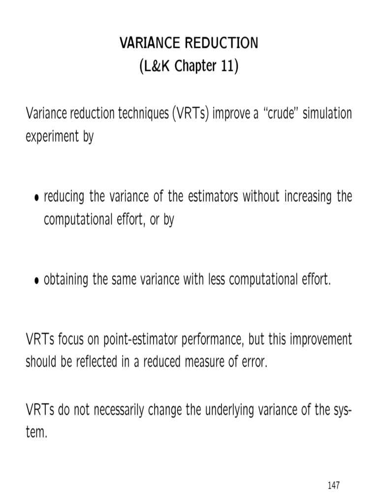Variance Reduction Technique | PDF | Variance | Exponential Function