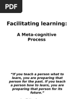 Facilitating Learning A Metacognitive Process | PDF