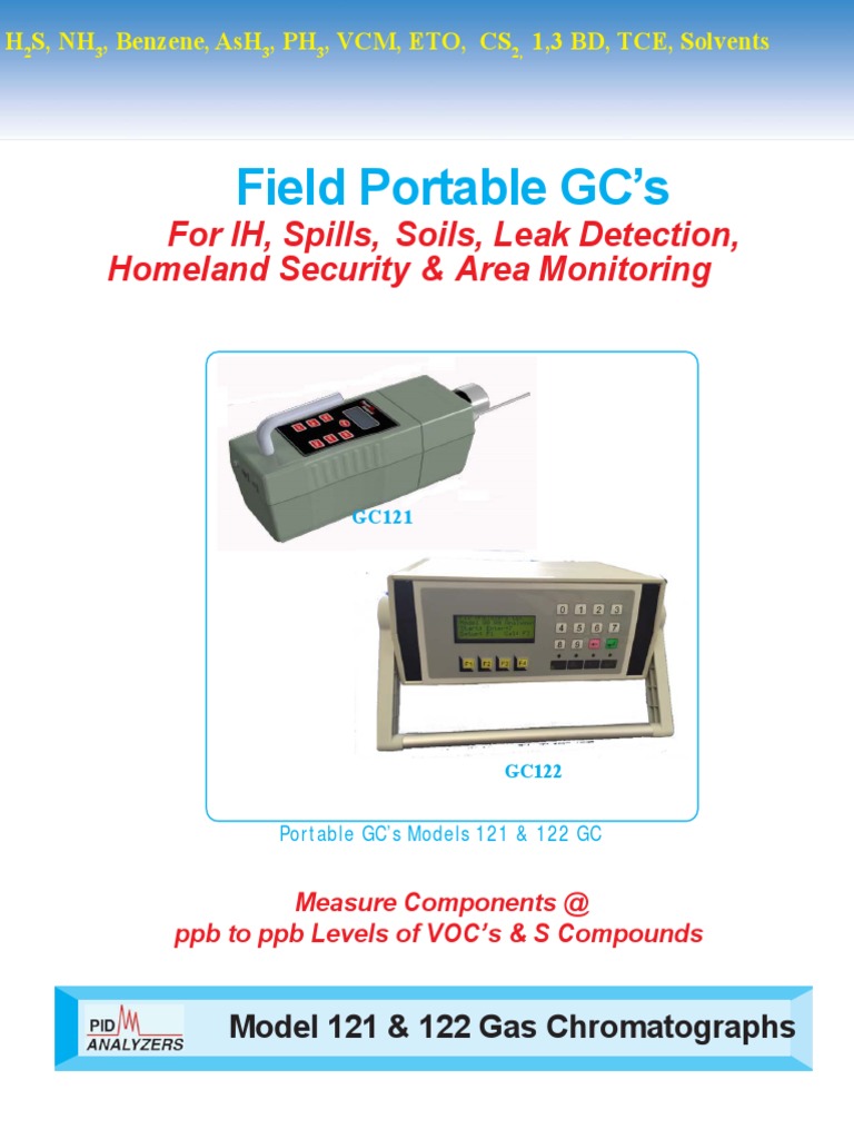 Model 122 Field Portable GC's For IH, Spills, Soils, Leak Detection ...