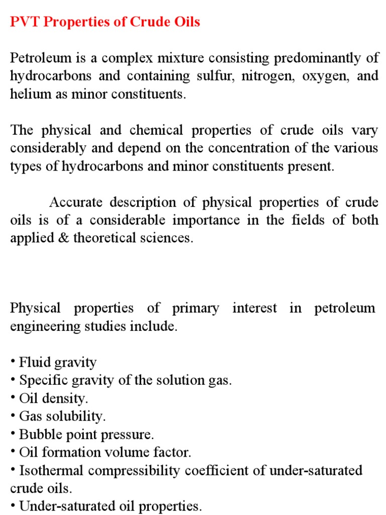 PVT Properties of Crude Oils | PDF | Petroleum Reservoir | Phase (Matter)