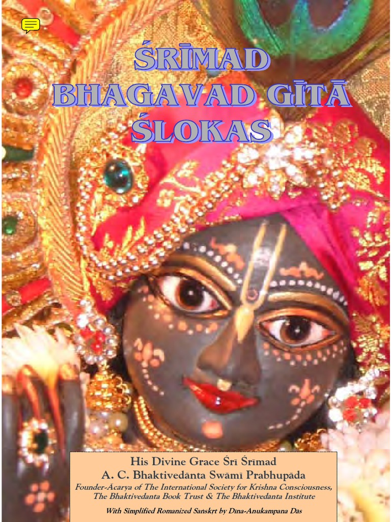 Srimad Bhagavad-Gita Slokas - For Daily Recitation - Simplified ...
